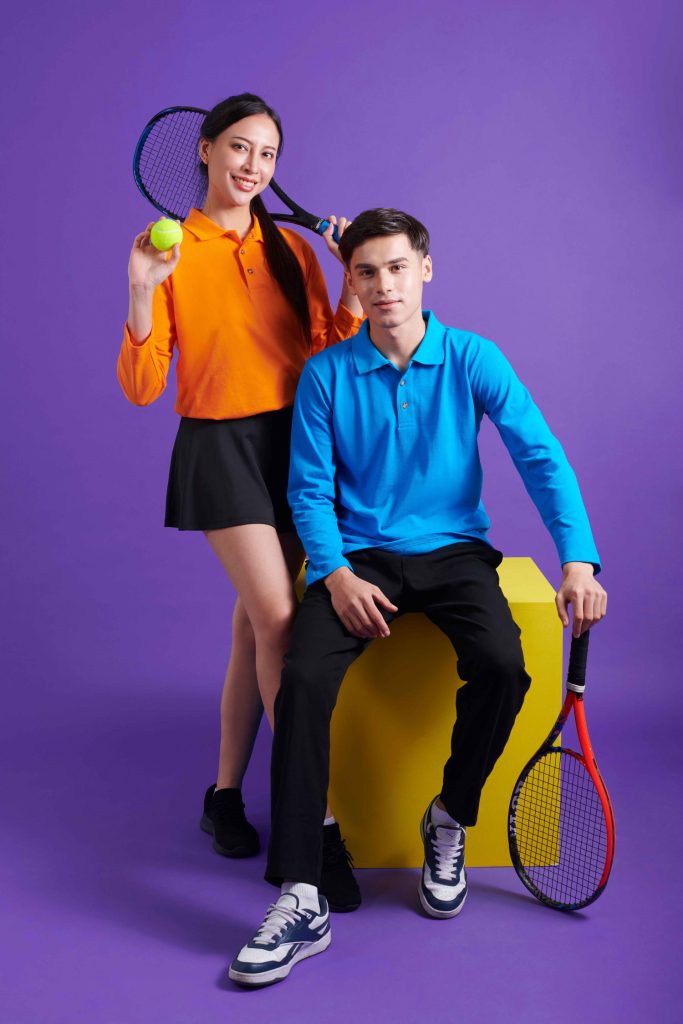 Honeycomb Long Sleeve CVC Polo Shirt - Malaysia Apparel Supplier